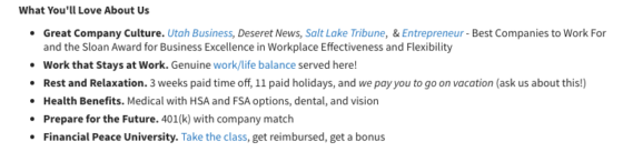 How to write a good job description