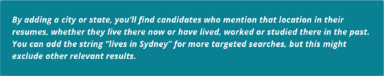 How to find candidates by location: Boolean search recruiting