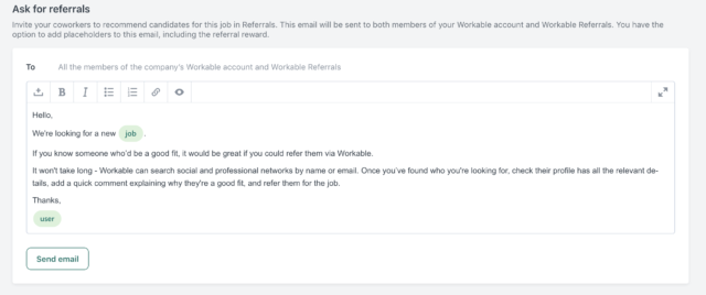 Set up a successful employee referral program to get more candidates