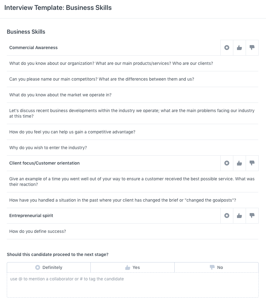 Interview candidates, gather comments & feedback with evaluations ...