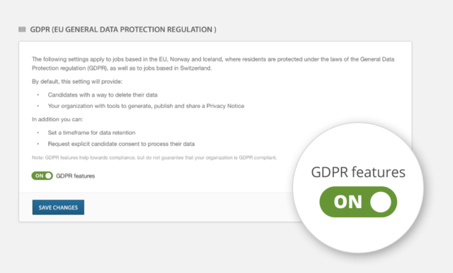 GDPR Feature Pack: Integrated GDPR compliance tools for recruitment | Workable