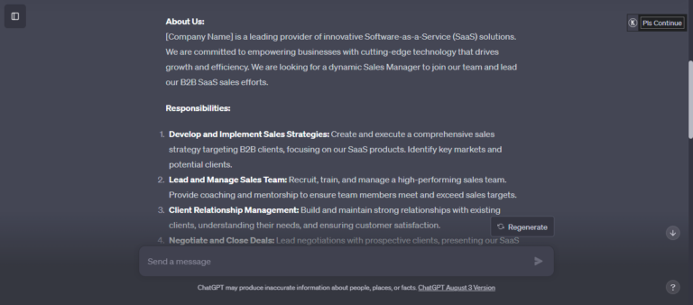 Build a sales team with ChatGPT – with prompt examples - Workable