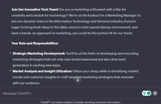 How to use ChatGPT & Workable to make better job descriptions