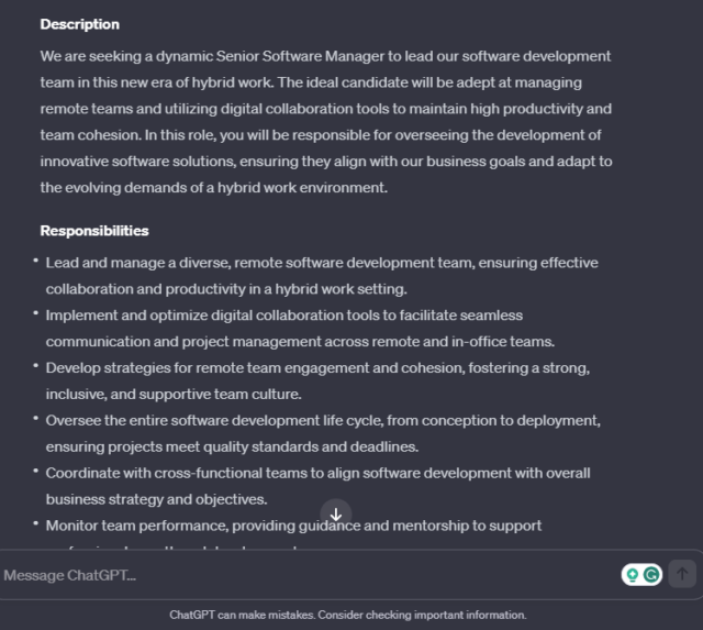 How to use ChatGPT & Workable to make better job descriptions