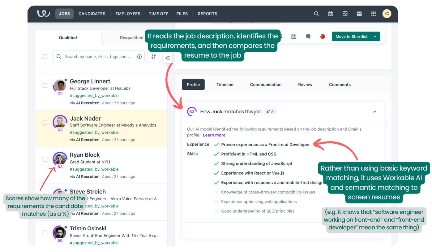 Improve your screening process with AI
