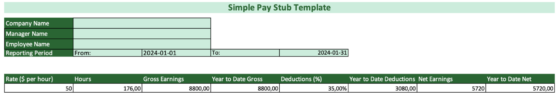 Free Pay Stub Templates | Easy-to-Use & Customizable Formats - Workable